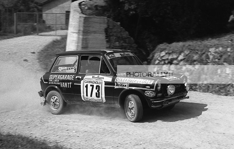 Campagnolo 1977 - Bendini • A 112 abarth - foto rally Photorally.it